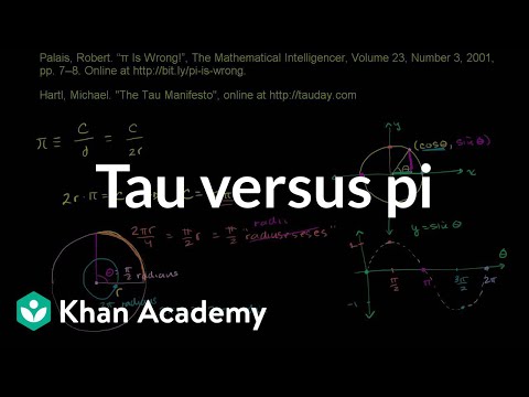 Tau versus pi (video) | Long live Tau | Khan Academy