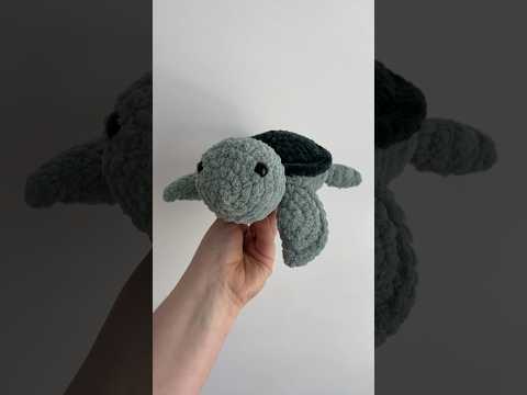 Love my little crochet amigurumi turtle #shorts #amigururmi #amigurumiturtle #crochet