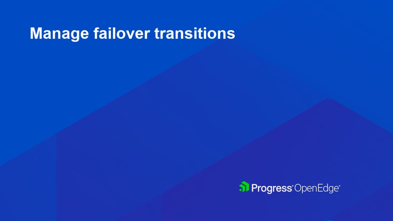 Manage failover transitions