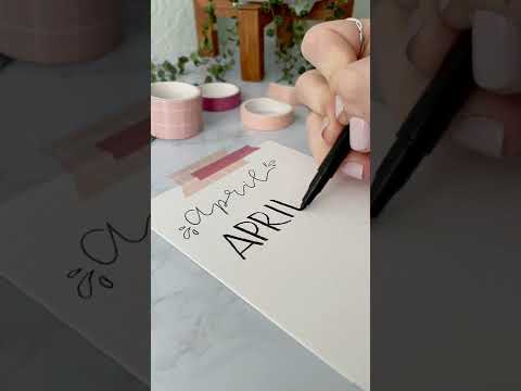 Lettering in 4 different styles