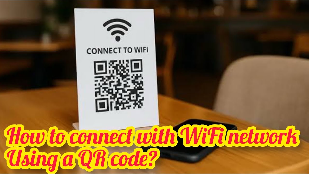 How to connect a wifi network using a QR code?