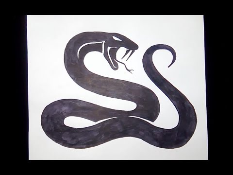 How To Draw A Black Mamba Step by Step – I'm Youtuber – Follow my ...