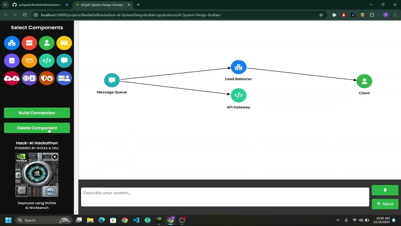 UPDATED !! AI-Based-System-Design-Builder ‪@NVIDIA‬ ‪@Dell‬ #HACKATHON #NvidiaAIWorkbench #HACKAI