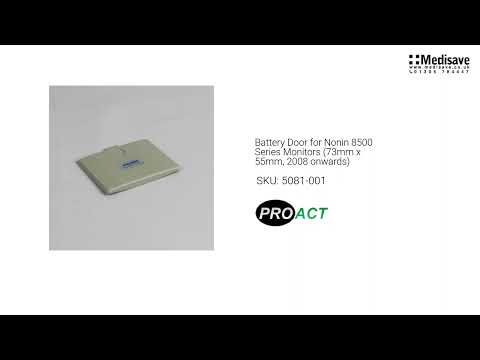 Battery Door for Nonin 8500 Series Monitors 73mm x 55mm 2008 onwards 5081 001