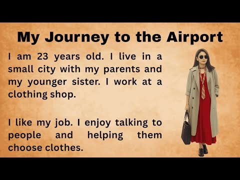 My Journey to the Airport || English storytelling & shadowing practice || Bookish English
