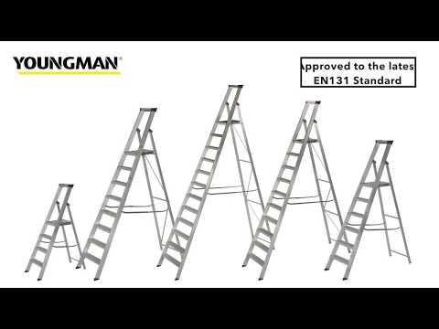 Youngman Builders Platform Stepladders