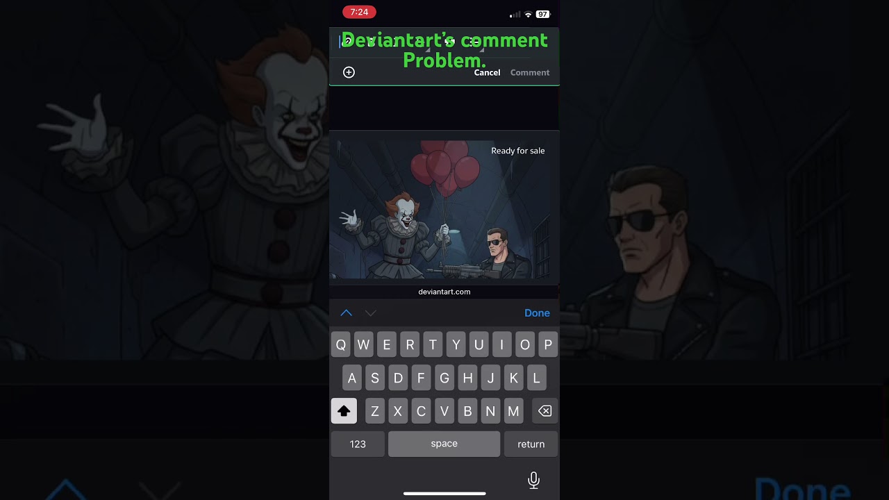 Please fix Deviantart’s comment?