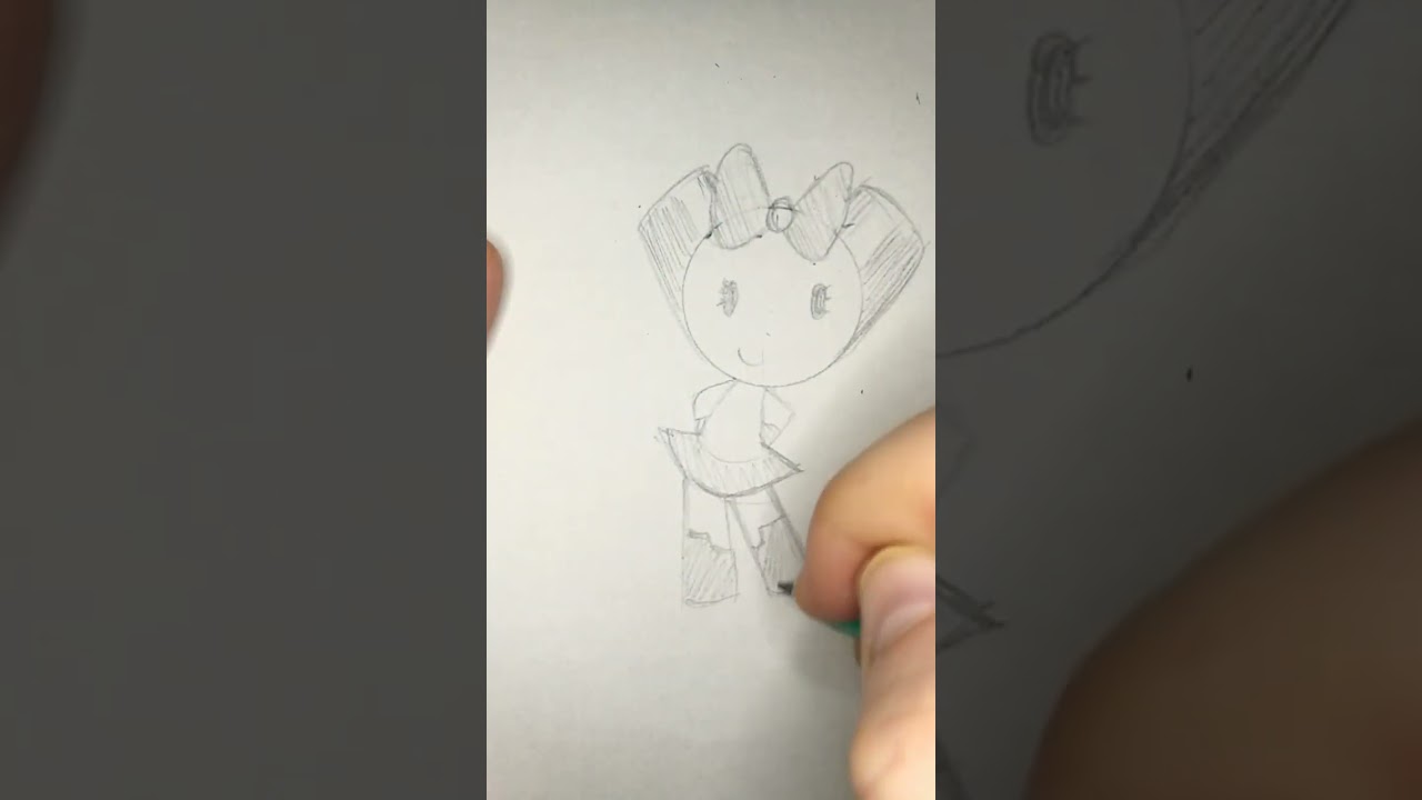 SKETCHING ROBOTGIRL FROM ROBOTBOY #shorts