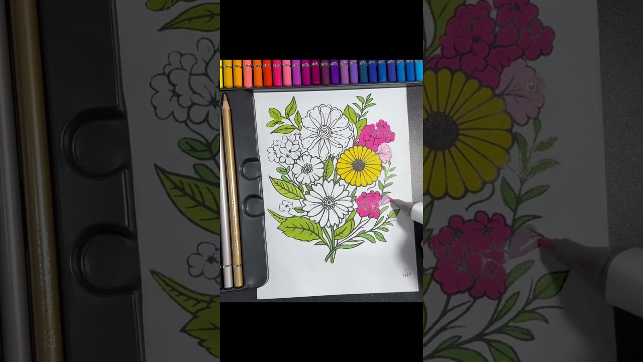 Relaxation Flower Coloring Pages