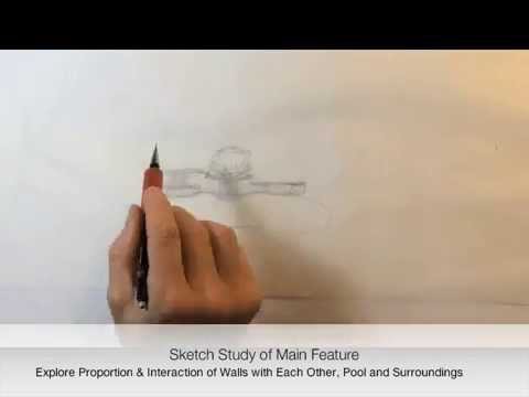 How to Design Like a Landscape Architect - Time Lapse Intimate Pool & Patio Design
