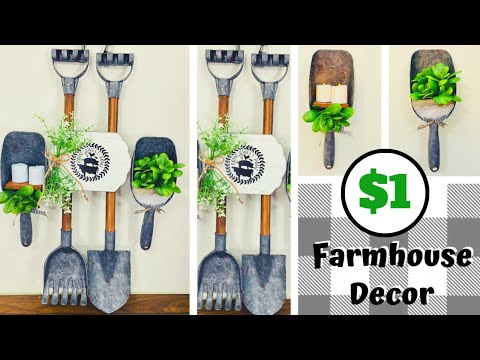 Dollar Tree DIY | DIY Farmhouse Decor | How to Paint Faux Metal | DIY High End Farmhouse Decor