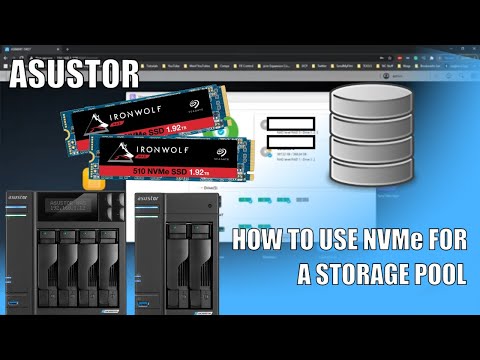 Asustor NAS - Using the NVMe SSD Bays for Storage