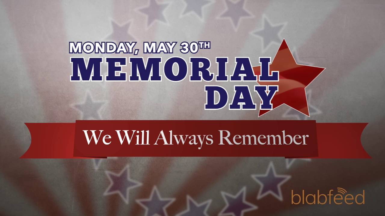 Memorial Day 2016 - FREE Sample Digital Signage Content Video Template