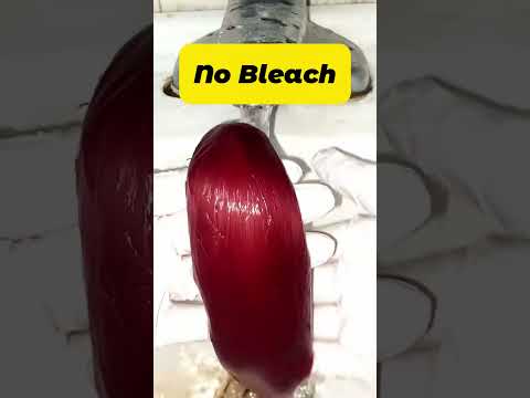 Red Hair Dye Shampoo Without Bleach #nobleach #haircolor #wineredhair