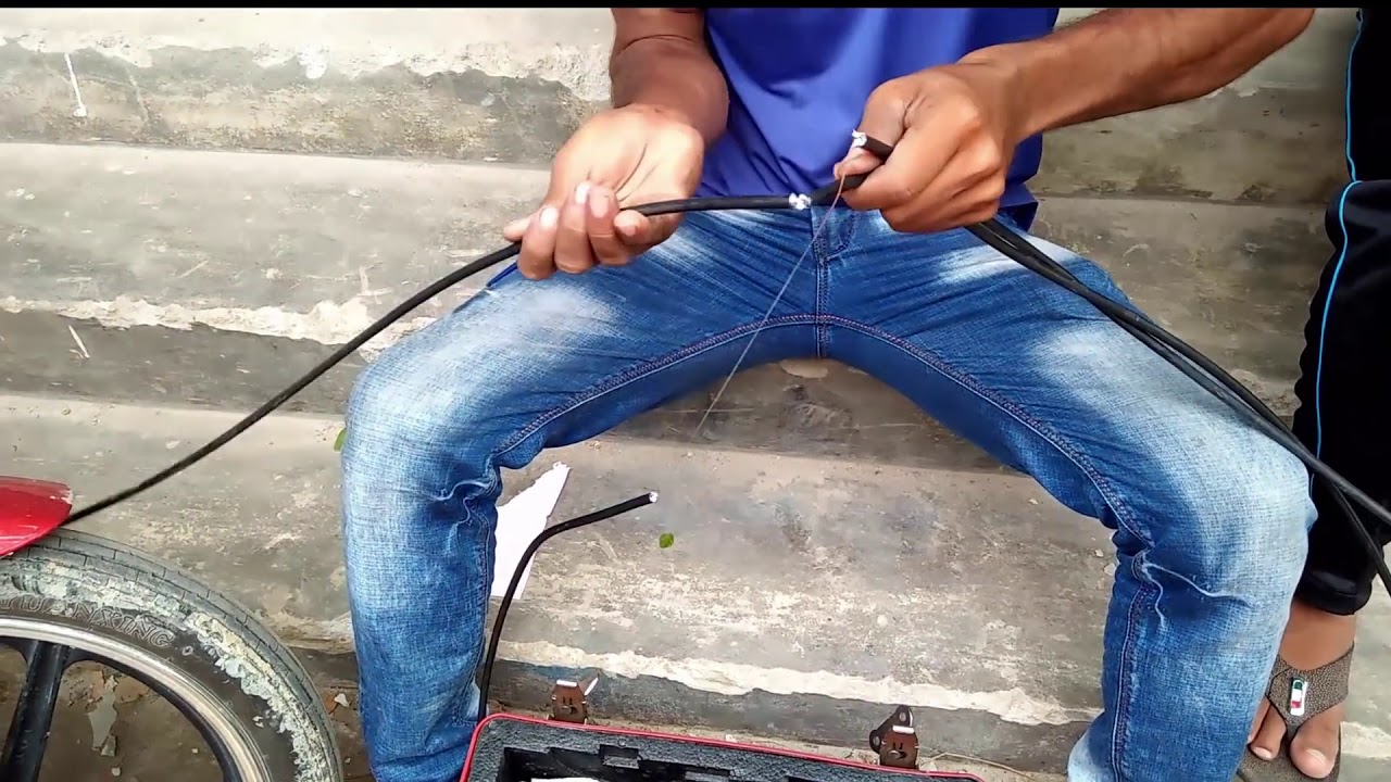 How to splice broken optical fiber cable practically