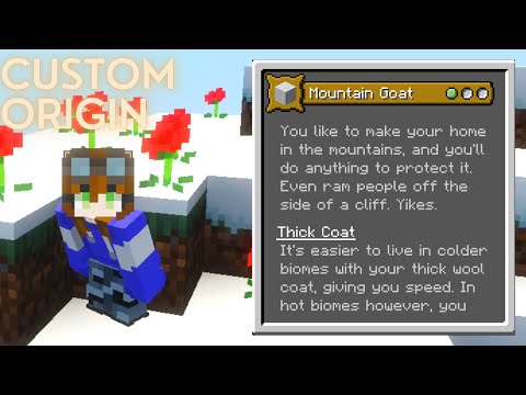 [OLD?] Minecraft Origins Mod: Goat! (Custom Origin)