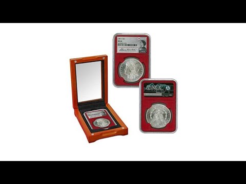 1881 MS66 NGC SMint Red Cross Clara Barton Morgan Silver...