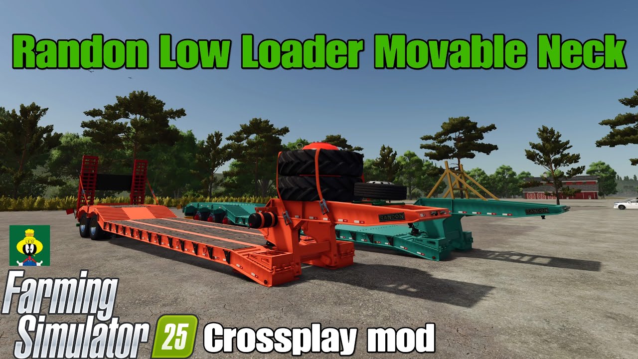 Randon Low Loader Movable Neck / FS25 crossplay mod