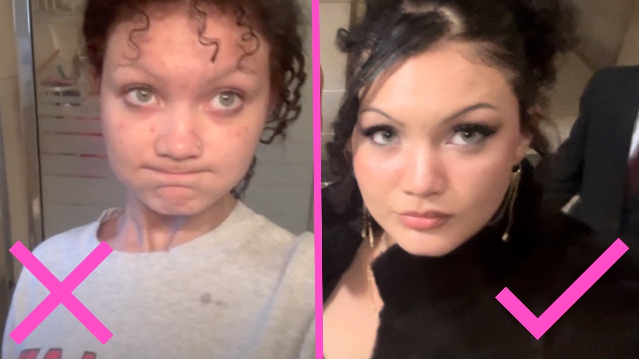 GRWM for prom (EMO TRANSFORMATION)