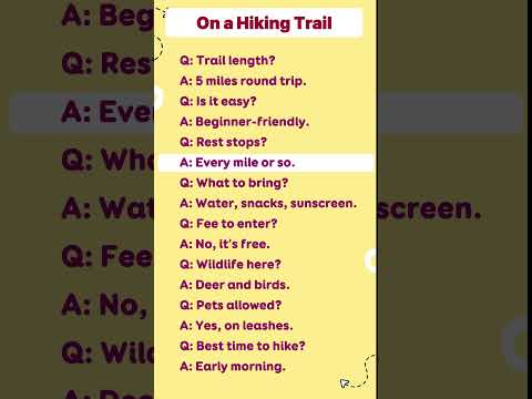 On a Hiking Trail | Learn English with Real Conversations #english #learnenglish #englishspeaking