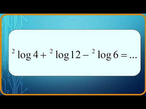 ^2log4+^2log12-^2log6= ...