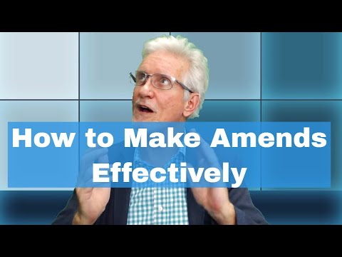 Saying You're Sorry: How to Make Amends Effectively