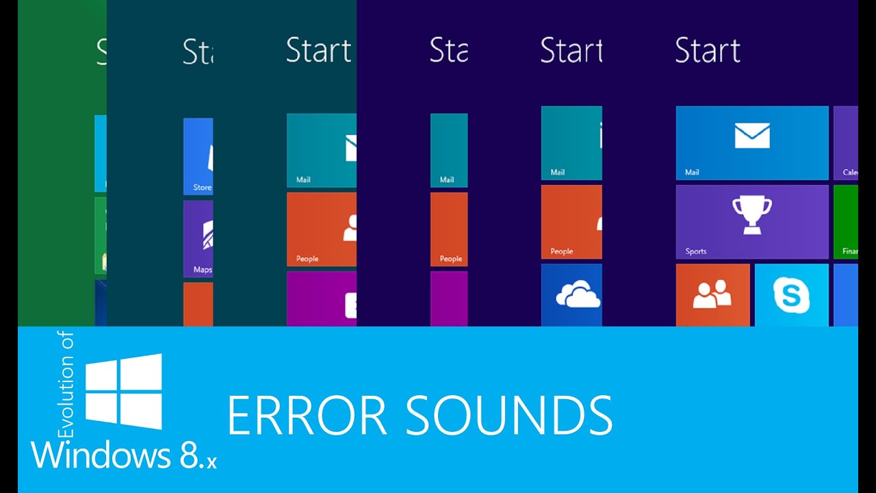 Evolution of Windows 8.x Error Sounds