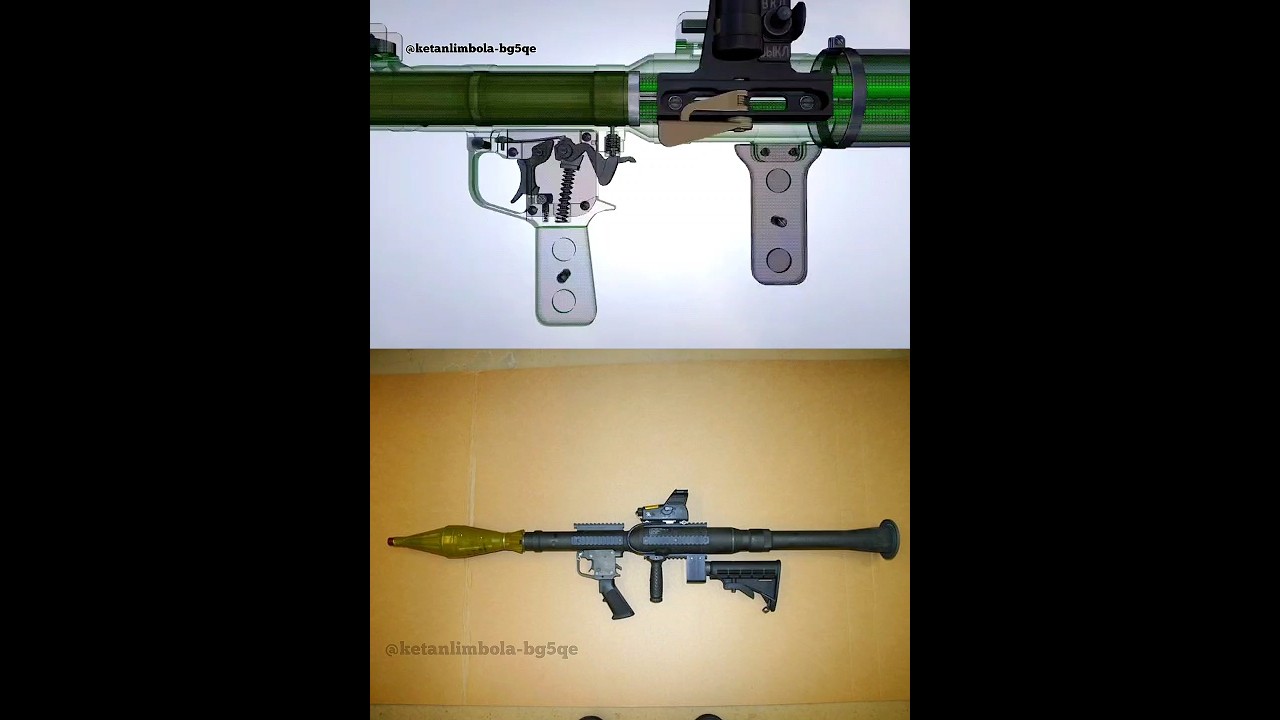 Handheld rocket launcher [40mm] #shorts