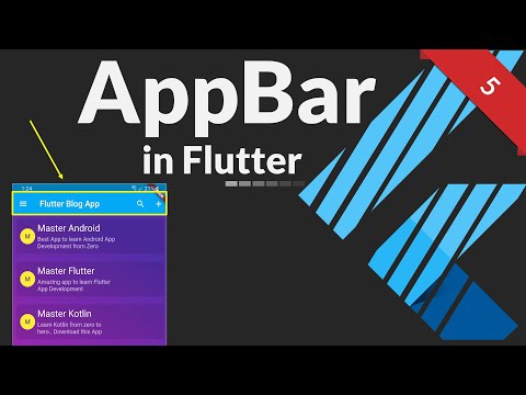 Learn How to create AppBar in Flutter Flutter AppbBar Tutorial 5 - Mind Luster