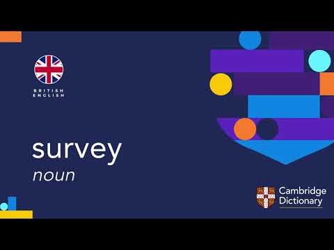 How to pronounce survey (noun) | British English and American English pronunciation