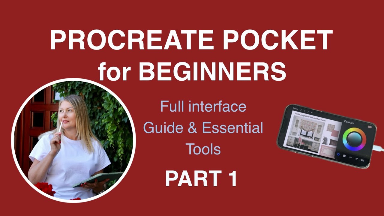 PROCREATE POCKET for BEGINNERS: Full Interface Guide & Essential Tools (Part 1)