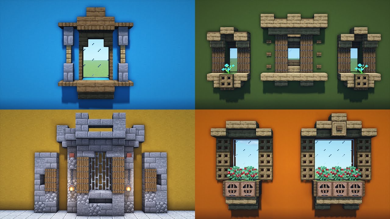 Minecraft 1.16 Build Ideas / Tip & Tricks: Windows!!!