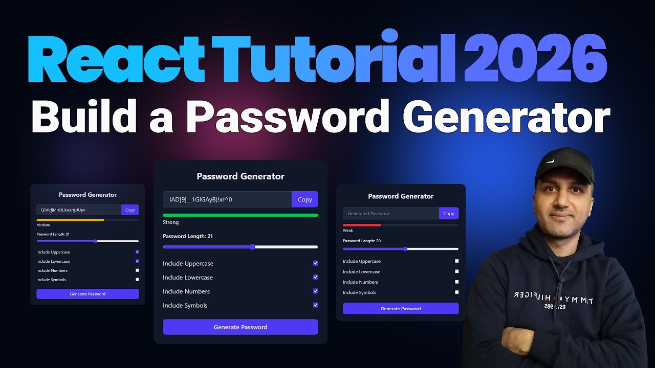 Build a Password Generator in React JS Beginner Friendly Project Tutorial