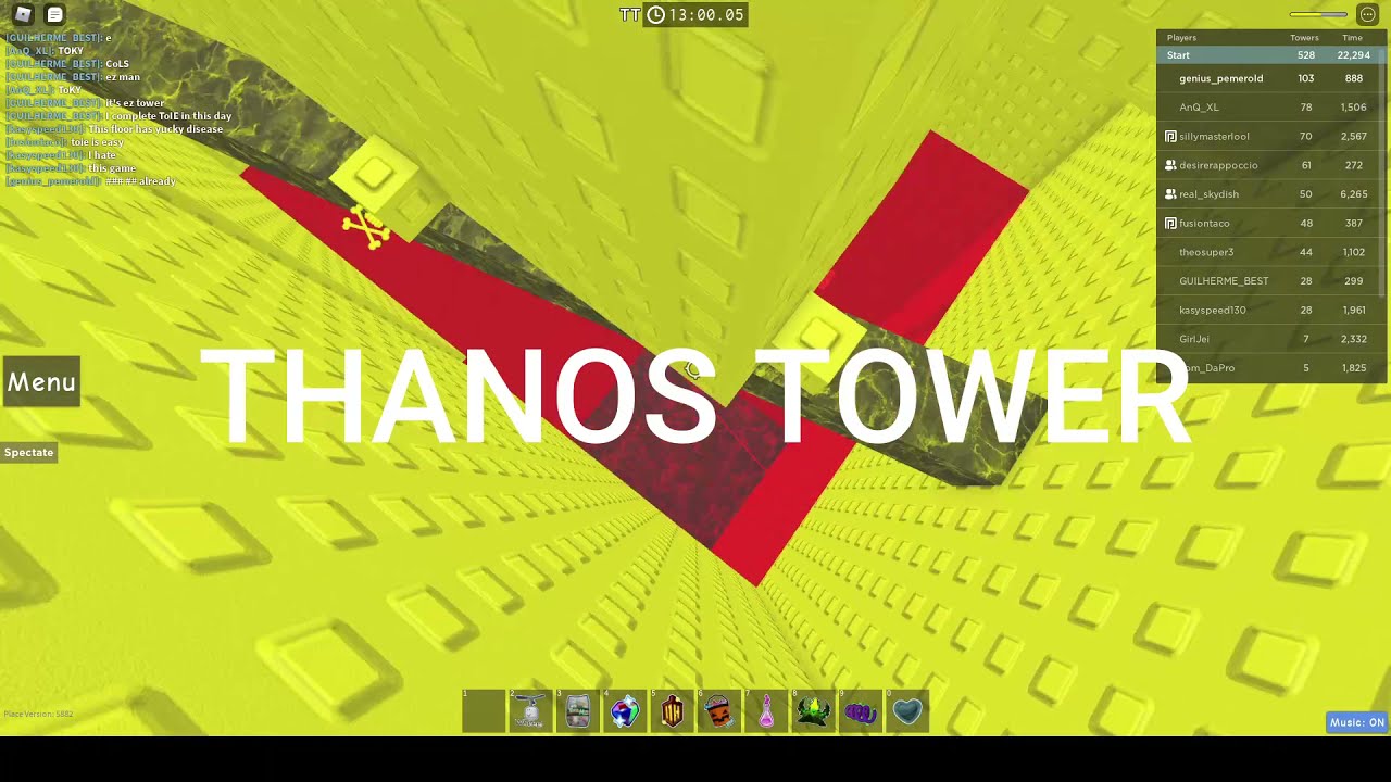 Thanos Tower COMPLETE (Tutorial) JToH - Roblox