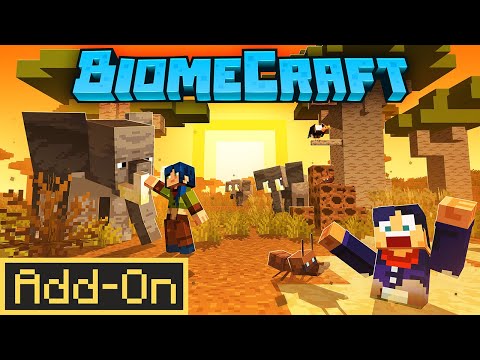 BIOMECRAFT ADDON: 6 NEW Biomes Enhances Your Minecraft Survival Experience!