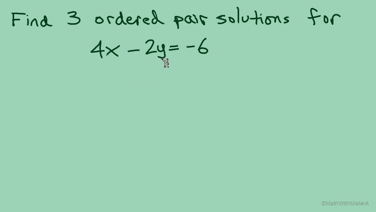 Linear Equations in 2 Variables - Examples