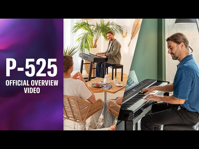 Цифровое пианино Yamaha P-525 B - чёрный купить в Москве и СПБ по цене 209 990 руб.