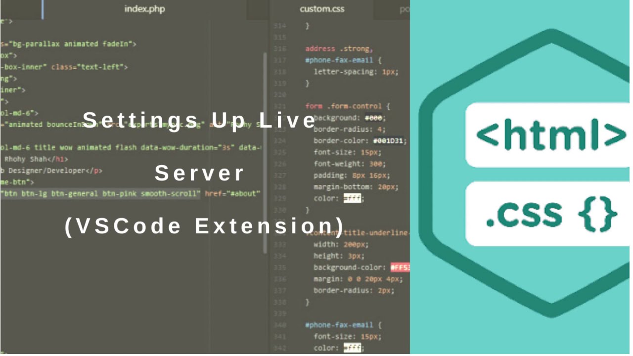 Settings Up Live Server VSCode Extension | HTML, CSS & JS