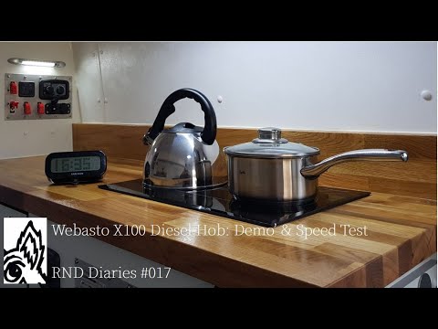 #15 Webasto X100 Diesel Hob Demo’ & ‘’Speed’’ Test: Sprinter Camper Van Conversion: RND Diaries #017