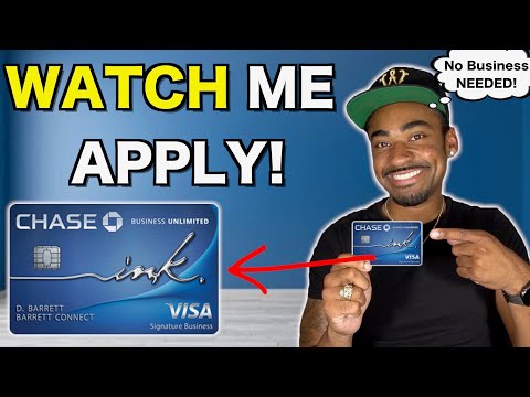 Chase Ink Business Unlimited Credit Card | WATCH ME APPLY! (No Business Needed)