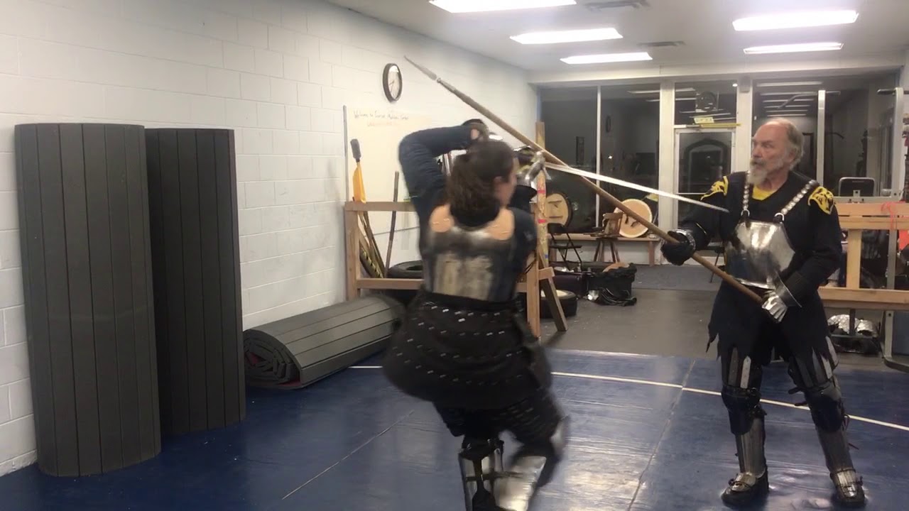 Spear vs Longsword - Combination #3 full speed
