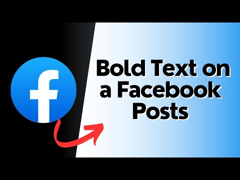 How to bold text on a Facebook Posts