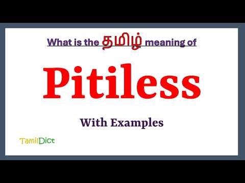 Pitiless Meaning in Tamil | Pitiless in Tamil | Pitiless in Tamil Dictionary |