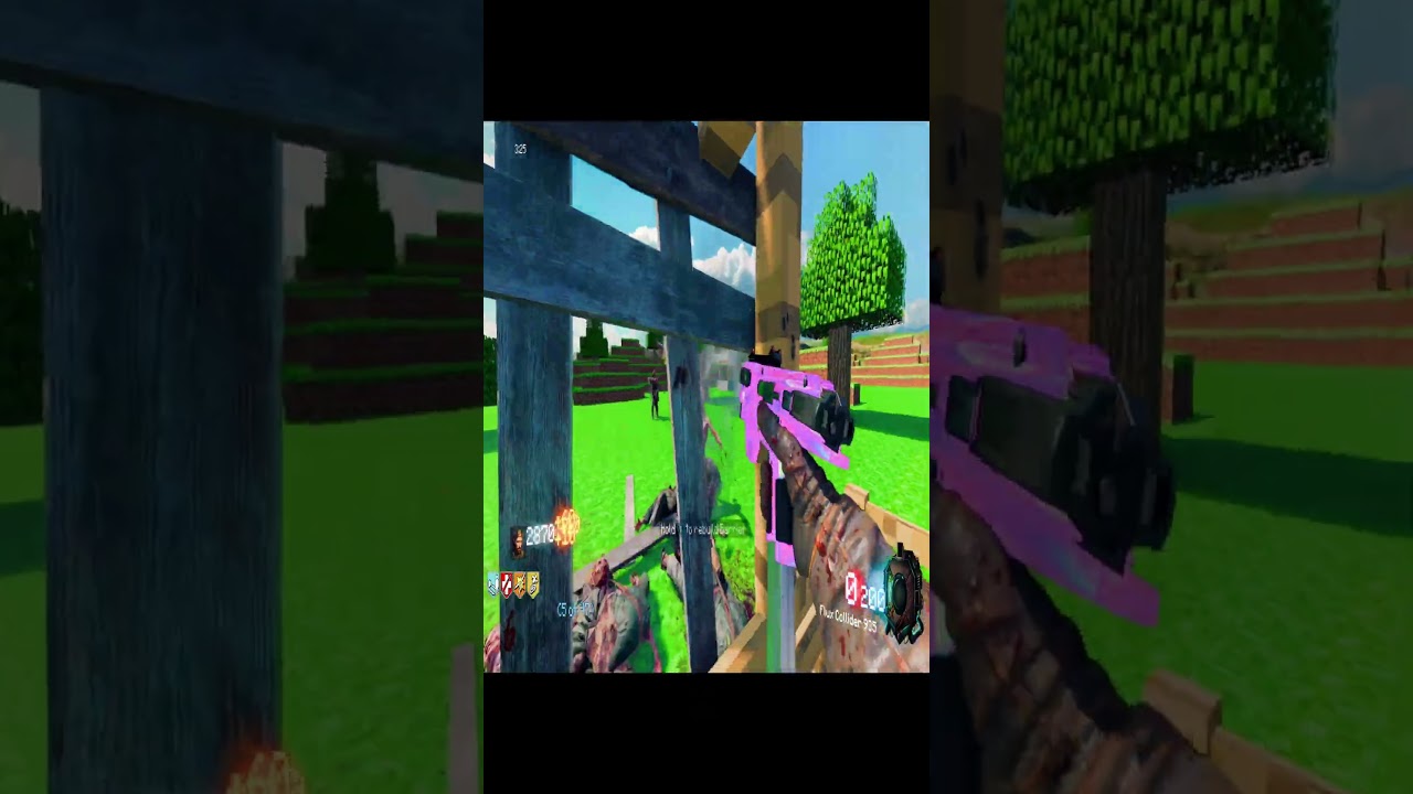 Minecraft Meets COD One Window Challenge | BO3 Custom Zombies #callofduty #minecraft #challenge