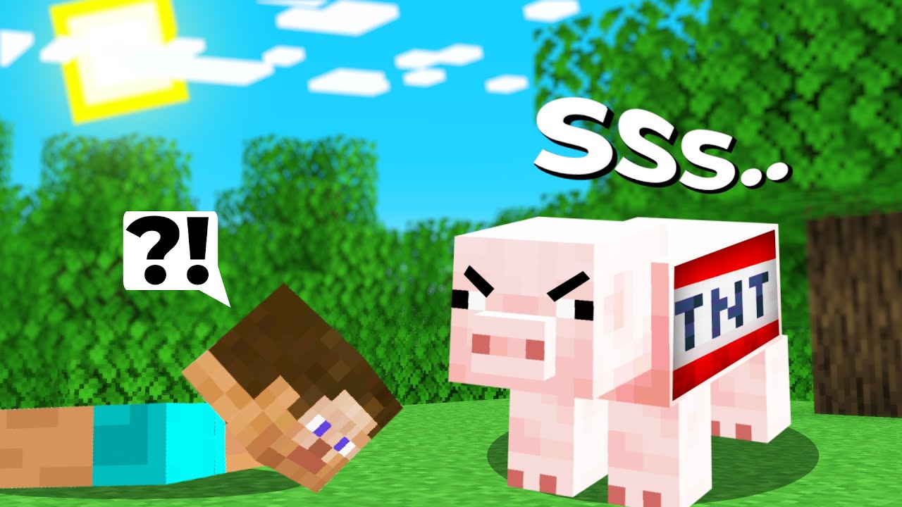 Minecraft but Everything Explodes..