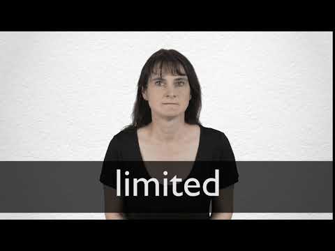 LIMITED - Meaning & Translations | Collins English Dictionary