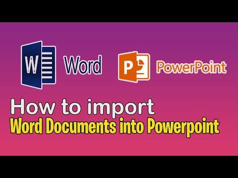 How to import word documents into PowerPoint | docx to pptx