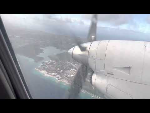 Flying the south coast Cura莽ao with EZAir Saab 340 from Bonaire