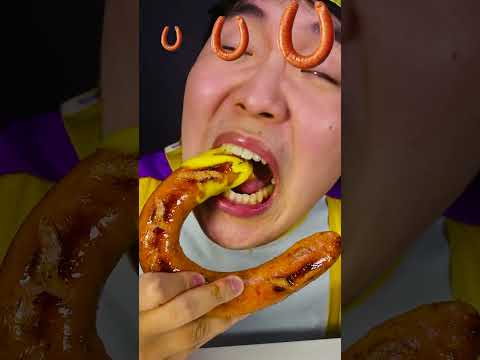 Kielbasa Sausages Emoji Eating Challenge | TikTok Funny Videos | Mukbang #shorts