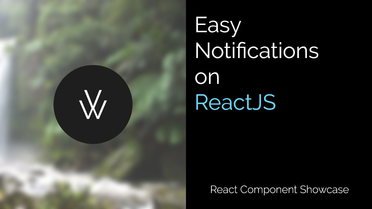 how to make easy notifications on react